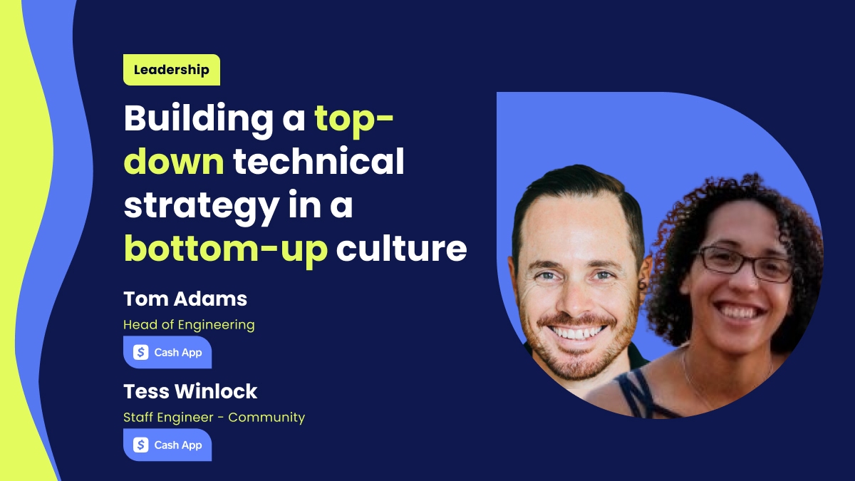 Building a Top-Down Technical Strategy in a Bottom-Up Culture by Tom ...